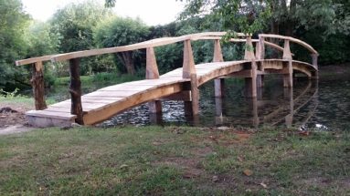 Organic timber bridge - Ed Brooks Ed Brooks